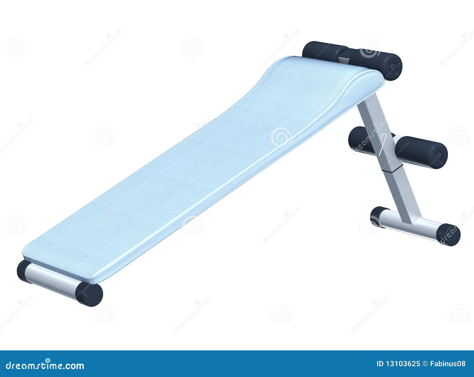 Abdominal exercise bench stock illustration. Illustration of ...