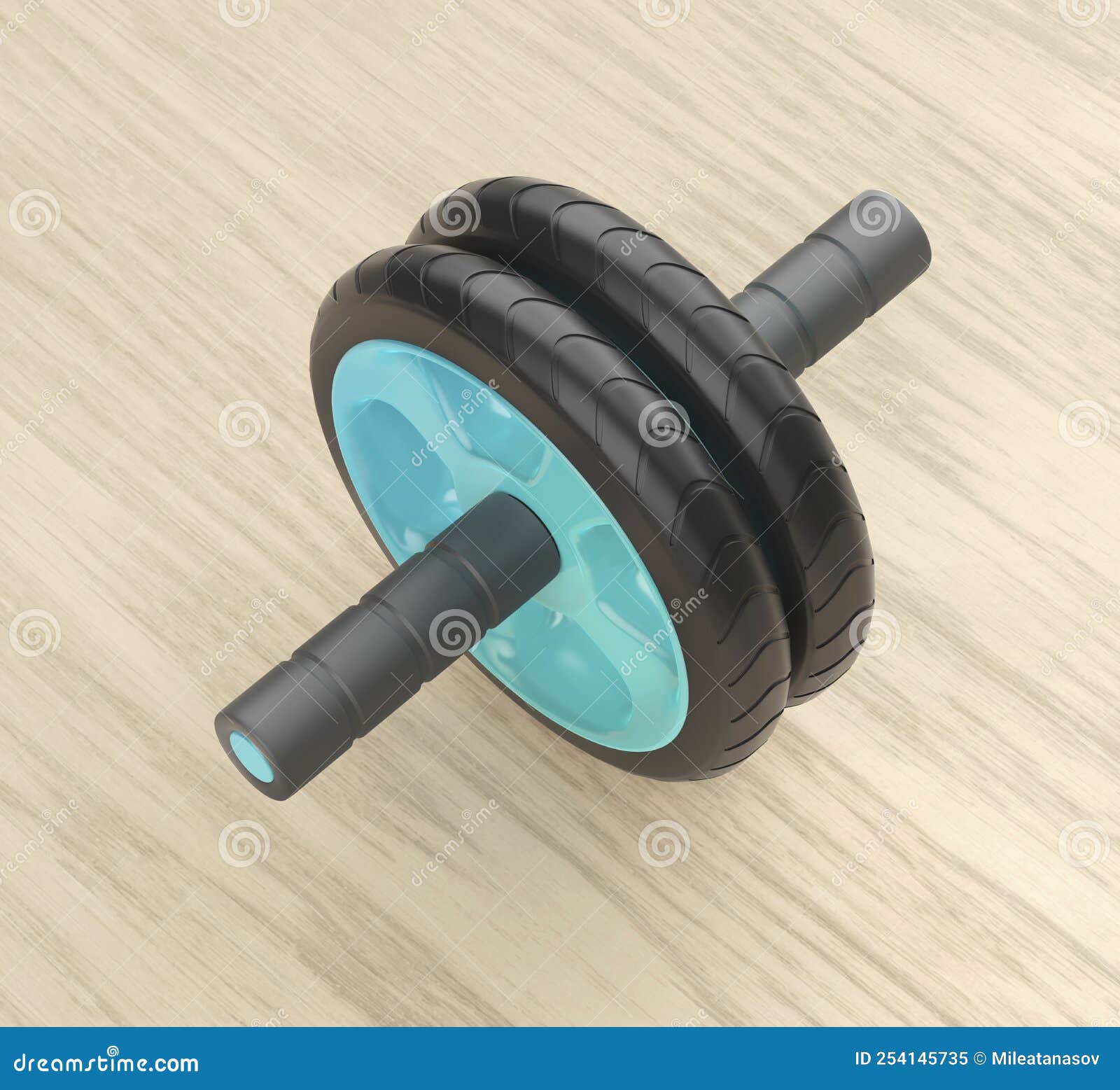 Abdominal toning wheel stock illustration. Illustration of roller ...