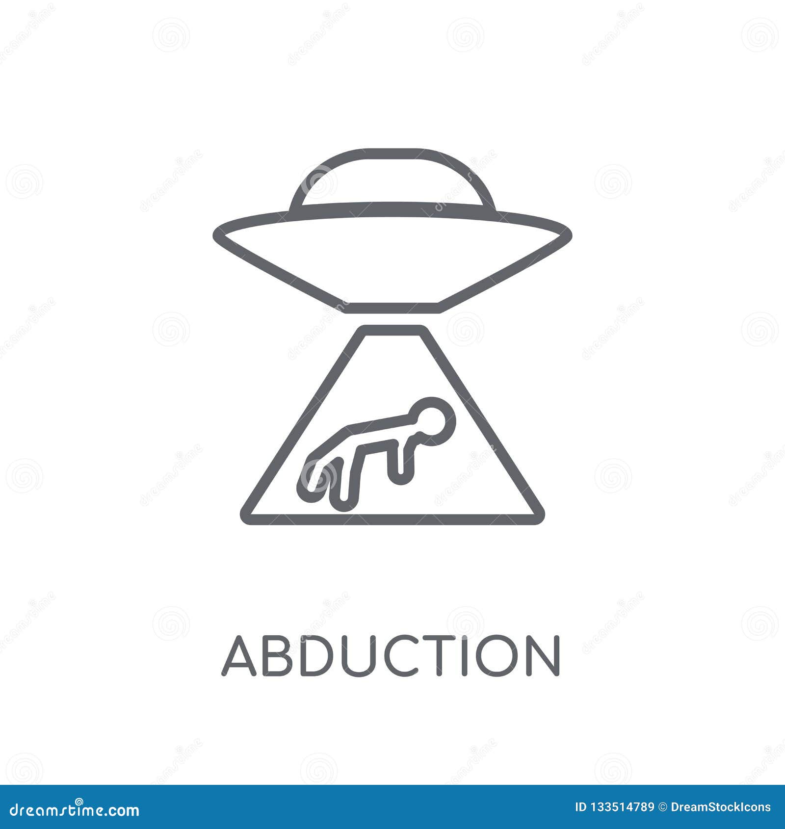 Abduction Linear Icon. Modern Outline Abduction Logo Concept on Stock ...