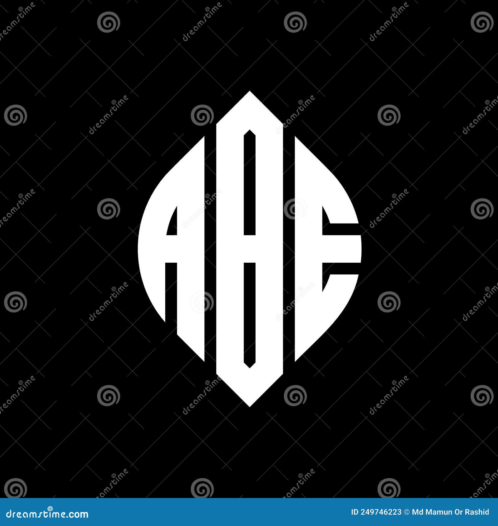 ABE Circle Letter Logo Design with Circle and Ellipse Shape. ABE ...