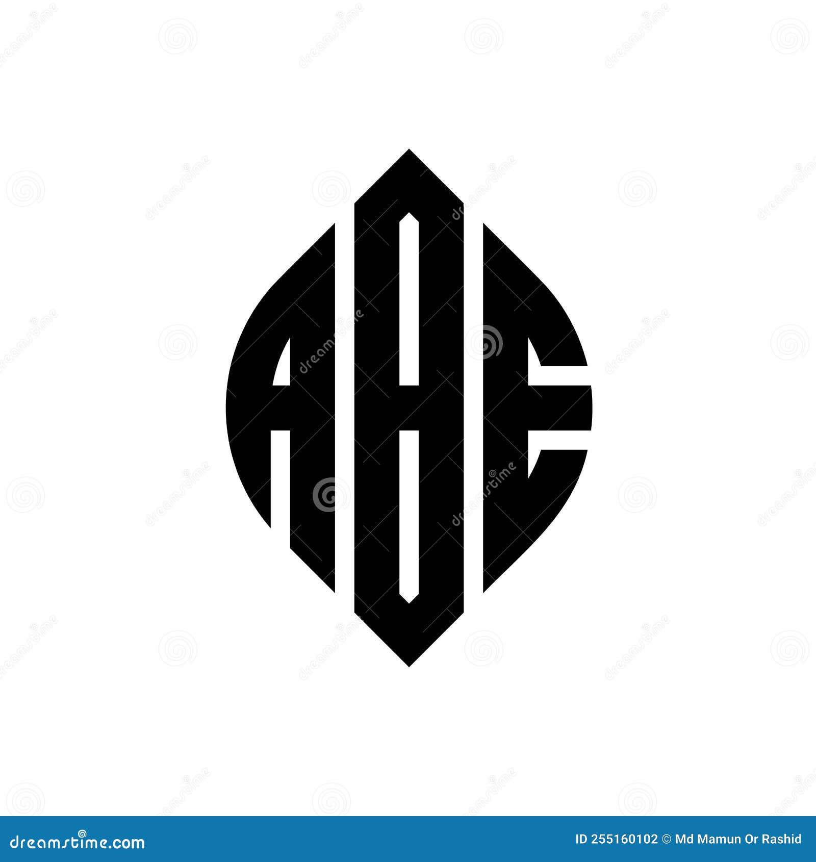 ABE Circle Letter Logo Design with Circle and Ellipse Shape. ABE ...