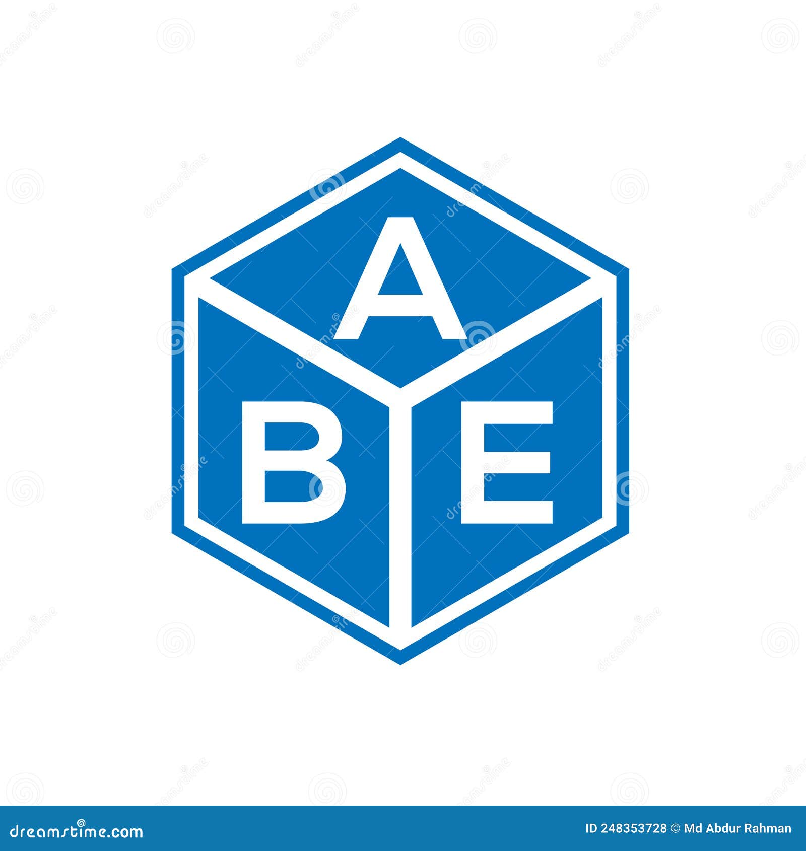 ABE Letter Logo Design on Black Background. ABE Creative Initials ...