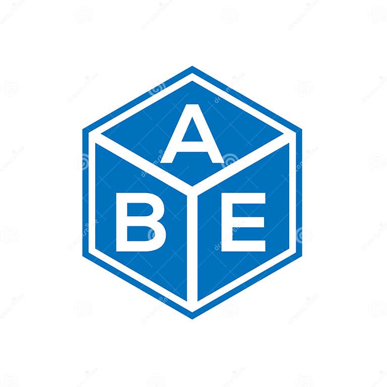ABE Letter Logo Design on Black Background. ABE Creative Initials ...