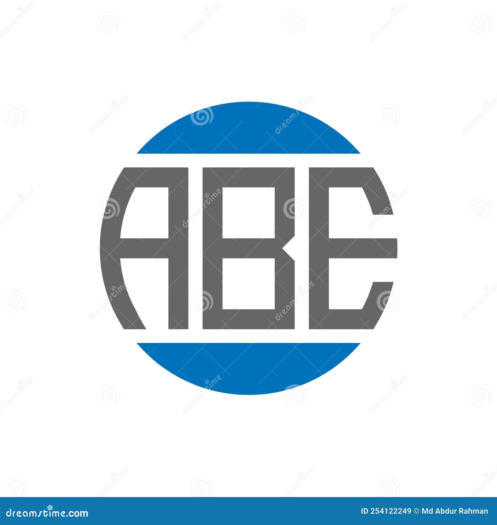 ABE Letter Logo Design on White Background. ABE Creative Initials ...