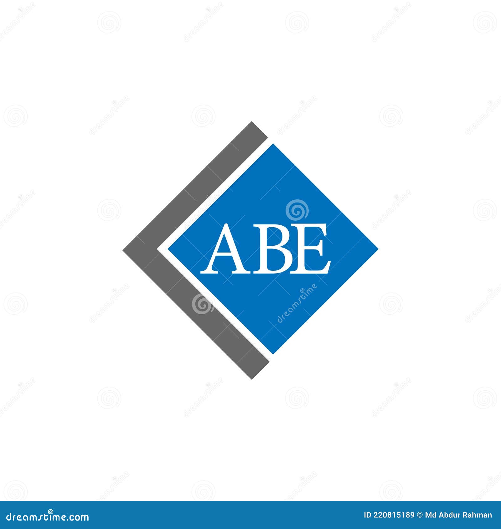 ABE Letter Logo Design on White Background. ABE Creative Initials ...