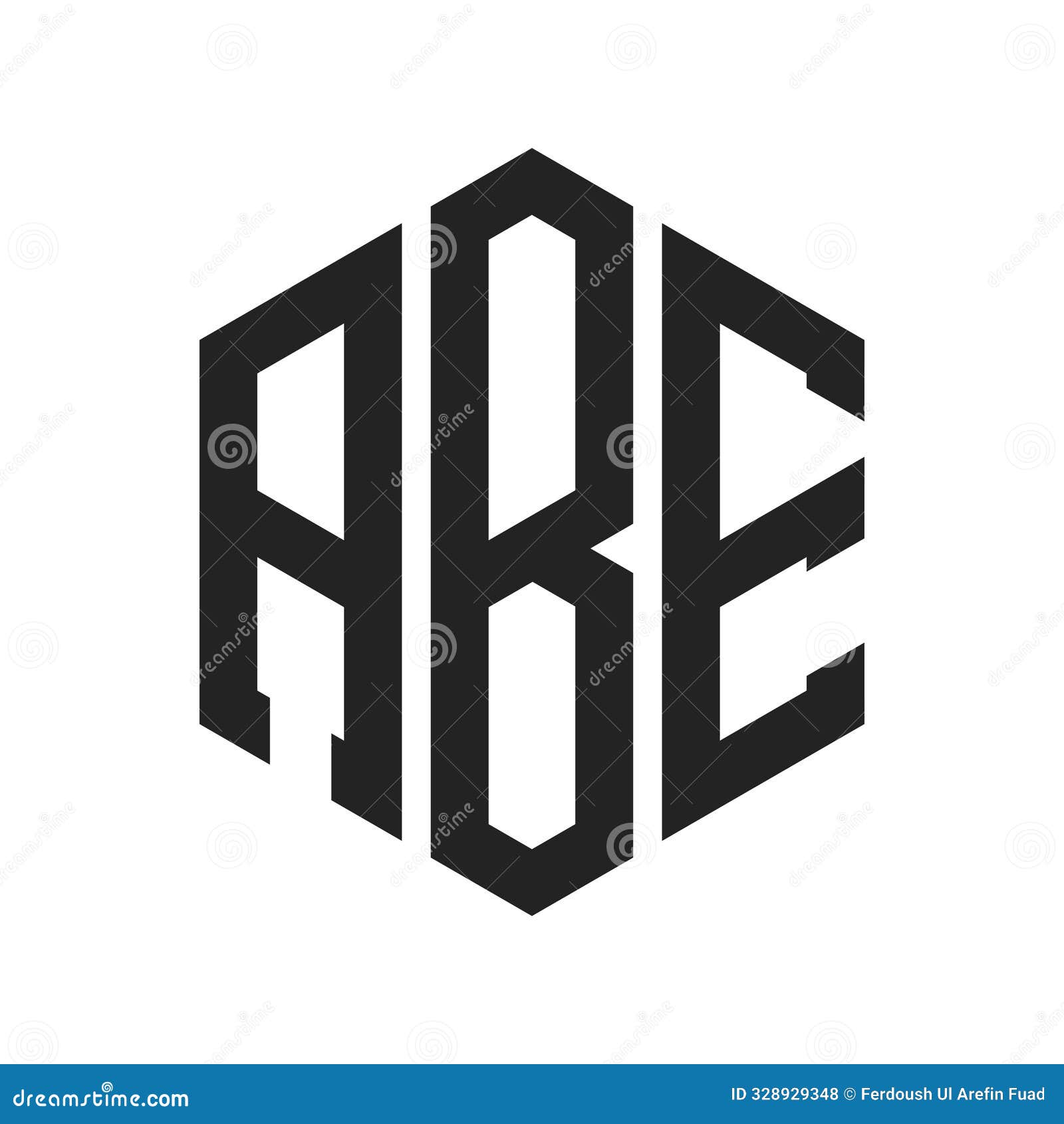 ABE Logo Design. Initial Letter ABE Monogram Logo Using Hexagon Shape ...