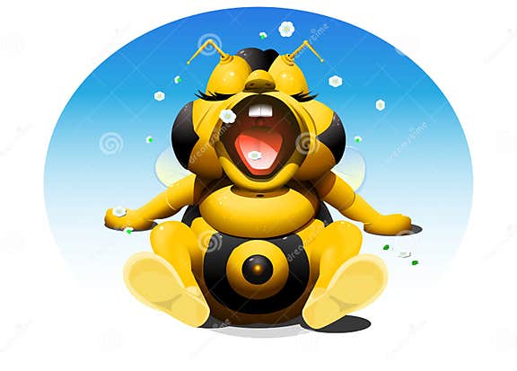 Abeja del bebé ilustración del vector. Ilustración de acortar - 41769723