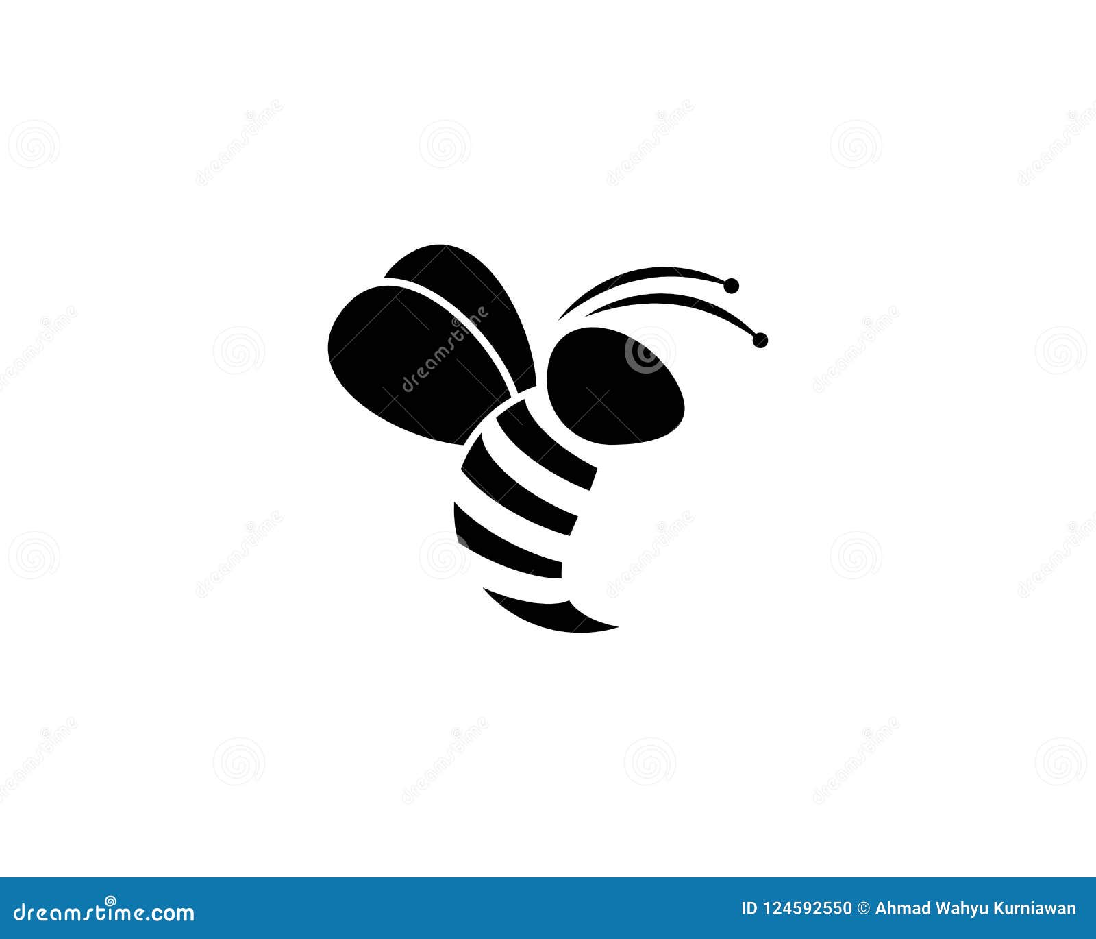 Abeja Logo Template ilustración del vector. Ilustración de sano - 124592550
