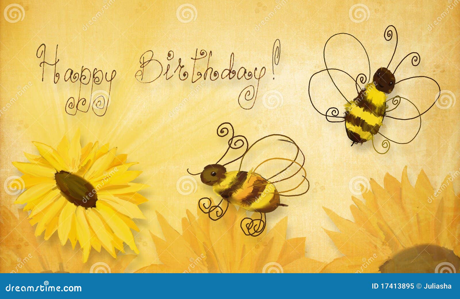 Abelhas Que Desejam O Feliz Aniversario Ilustração Stock - Ilustração ... Abelhas Que Desejam O Feliz Aniversario Ilustração Stock - Ilustração ...