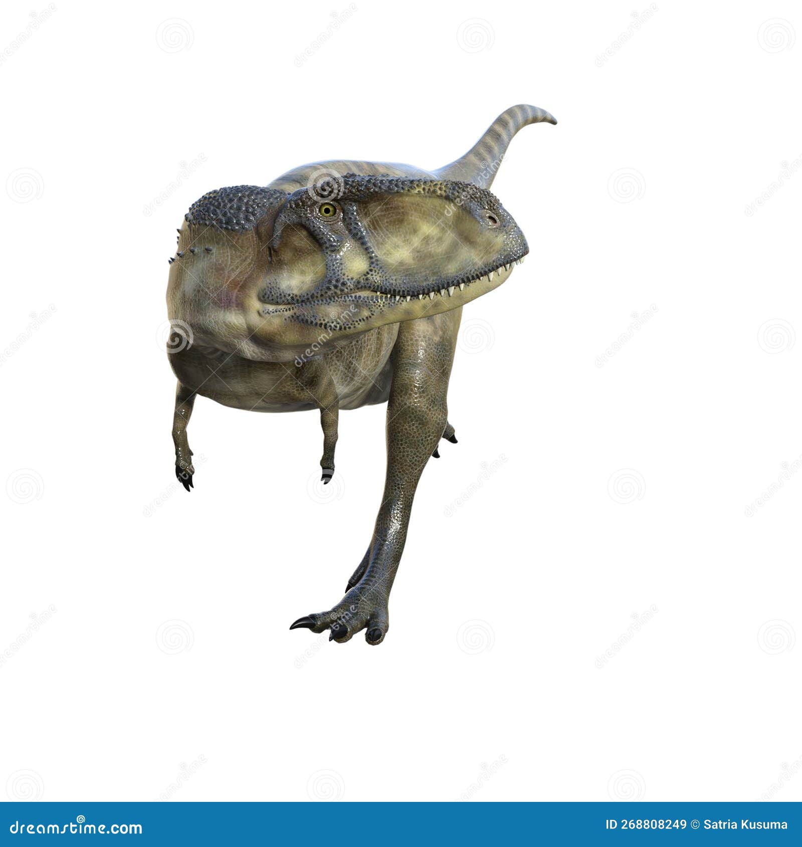 Abelisaurus Dinosaur Isolated 3d Render On Transparent Background In ...
