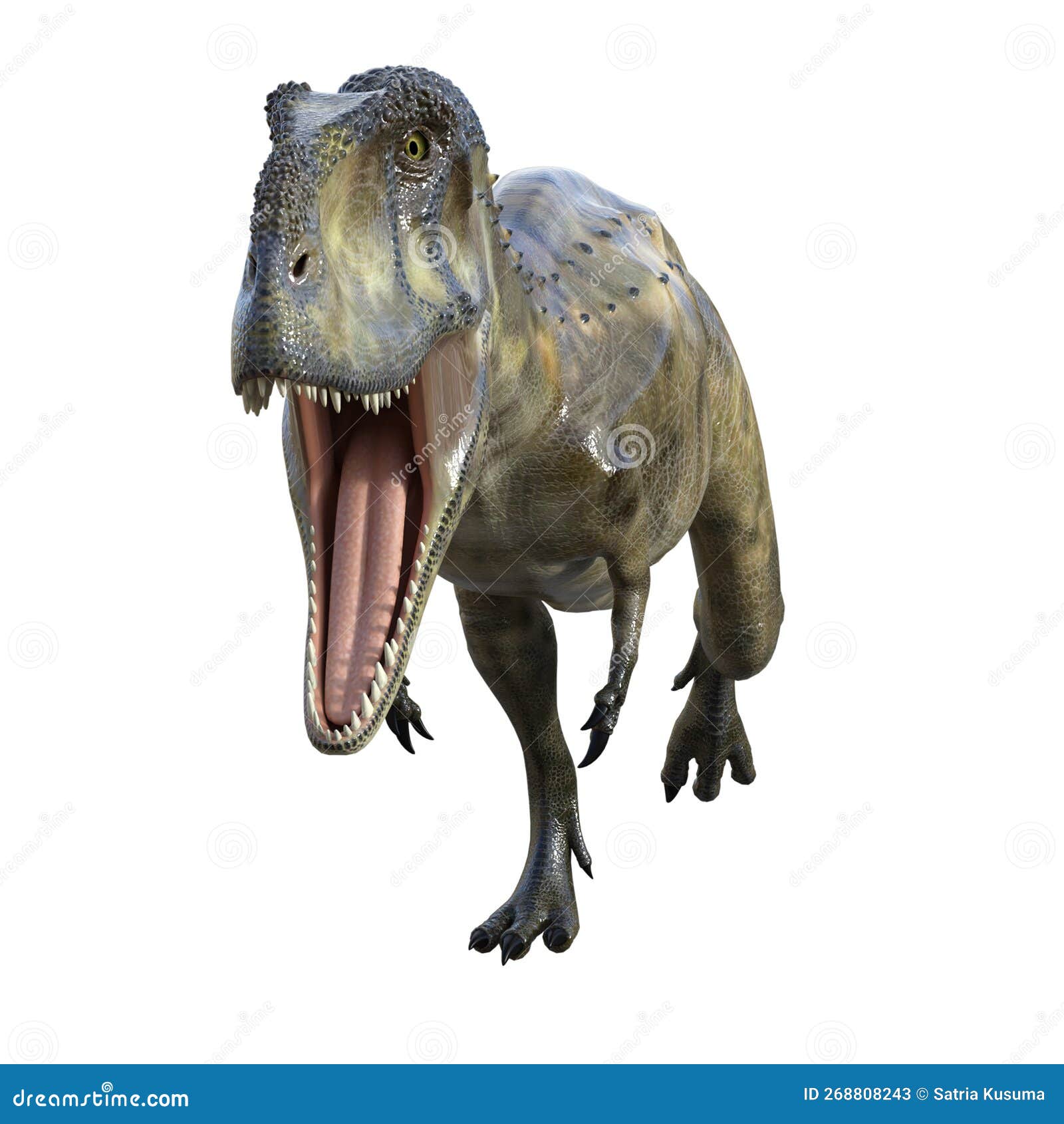 Abelisaurus Dinosaur Isolated 3d Render On Transparent Background In ...