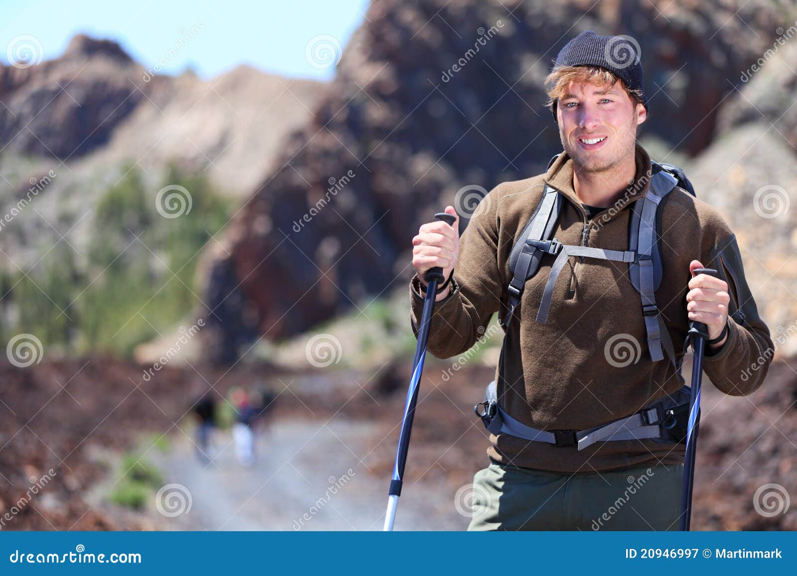 Abenteuer, Das Mann Wandert Stockbild - Bild von mann, wanderer: 20946997
