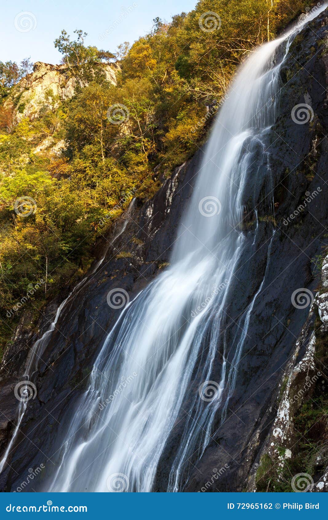Aber Falls in autumn stock photo. Image of aber, green - 72965162