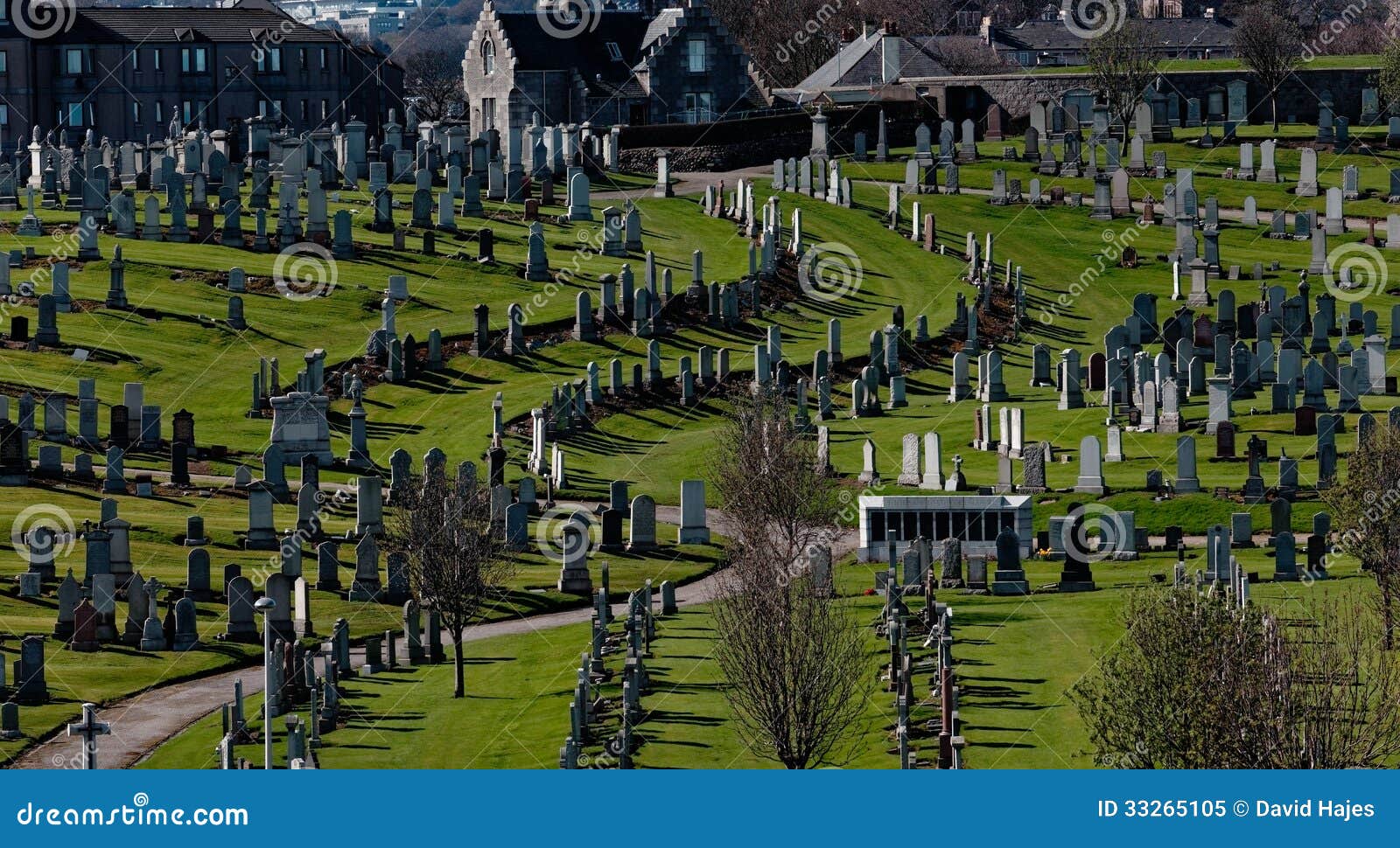 Aberdeen cemetery stock image. Image of paths, grass - 33265105