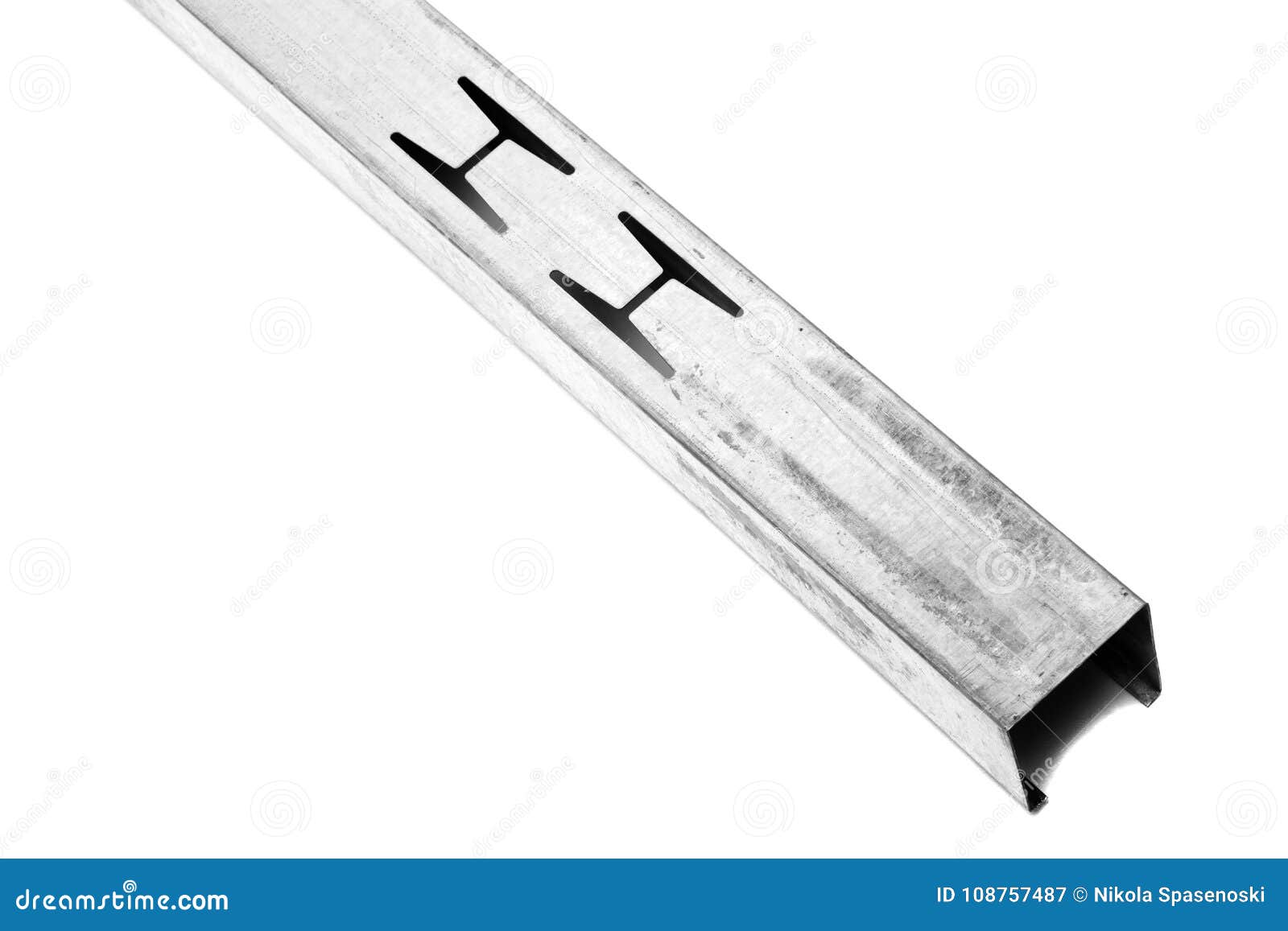 Aberturas Do Cabo No Perfil Dado Forma a.a. Do Metal Imagem de Stock ...