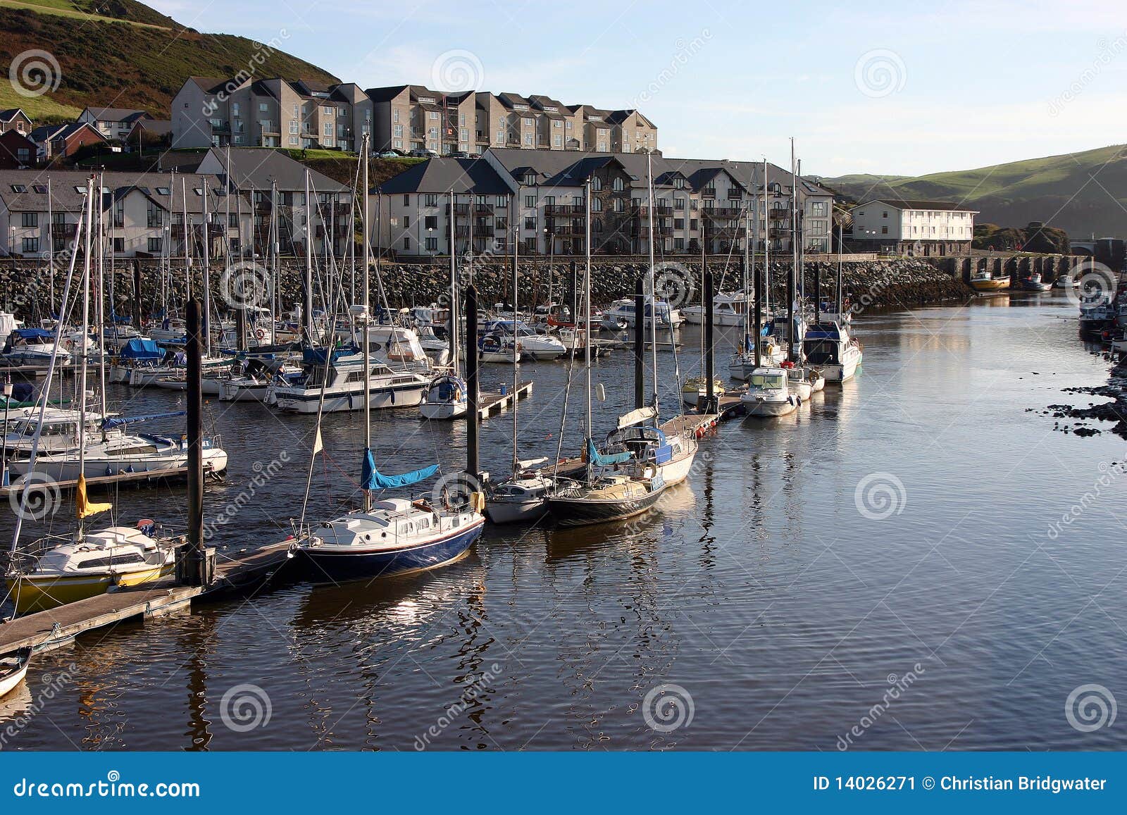 Aberystwyth harbour a stock image. Image of water, transport - 14026271