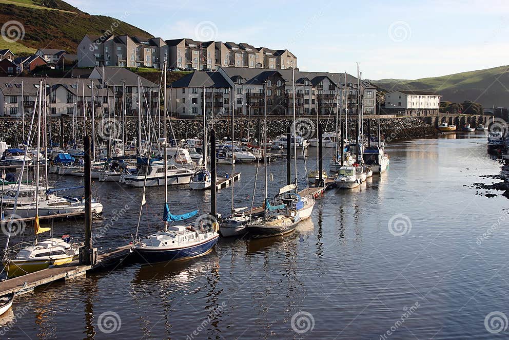 Aberystwyth harbour a stock image. Image of water, transport - 14026271