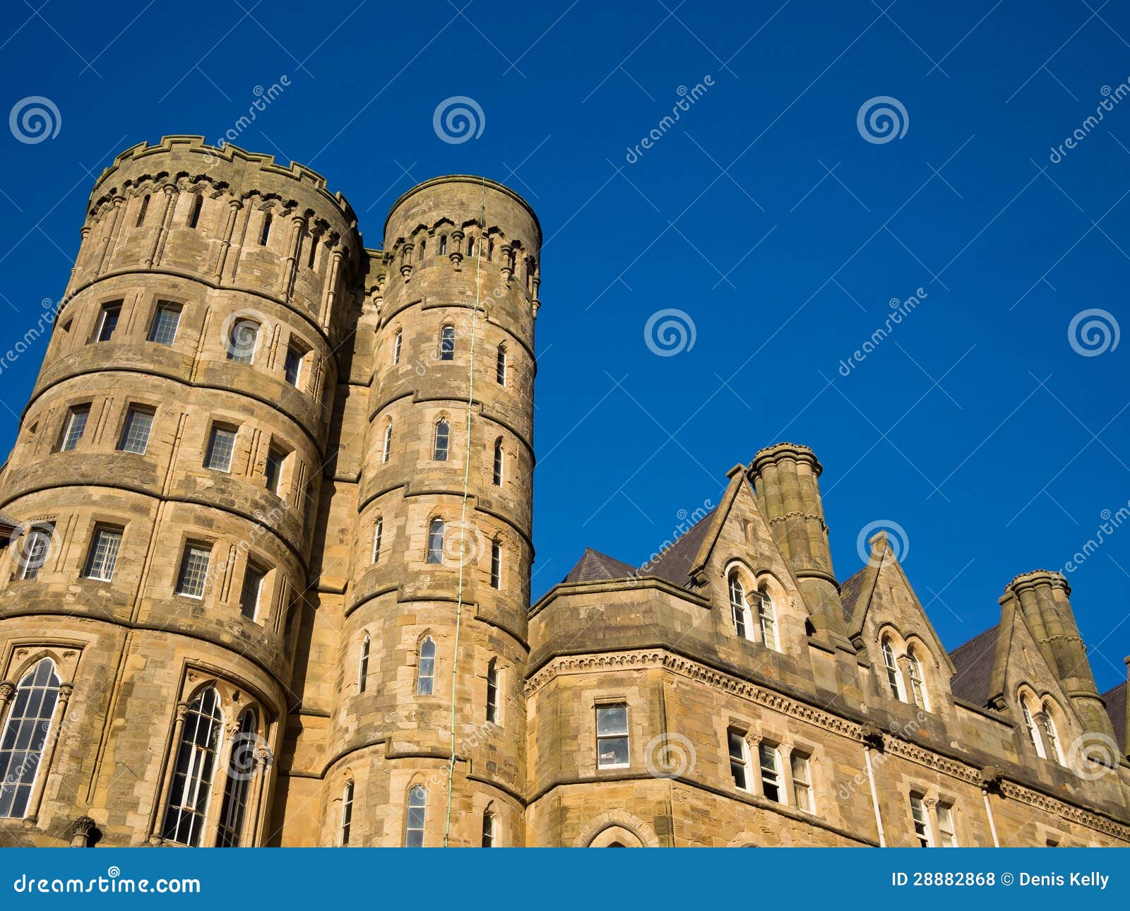 Aberystwyth University Old College, Wales Stock Photo - Image of ...