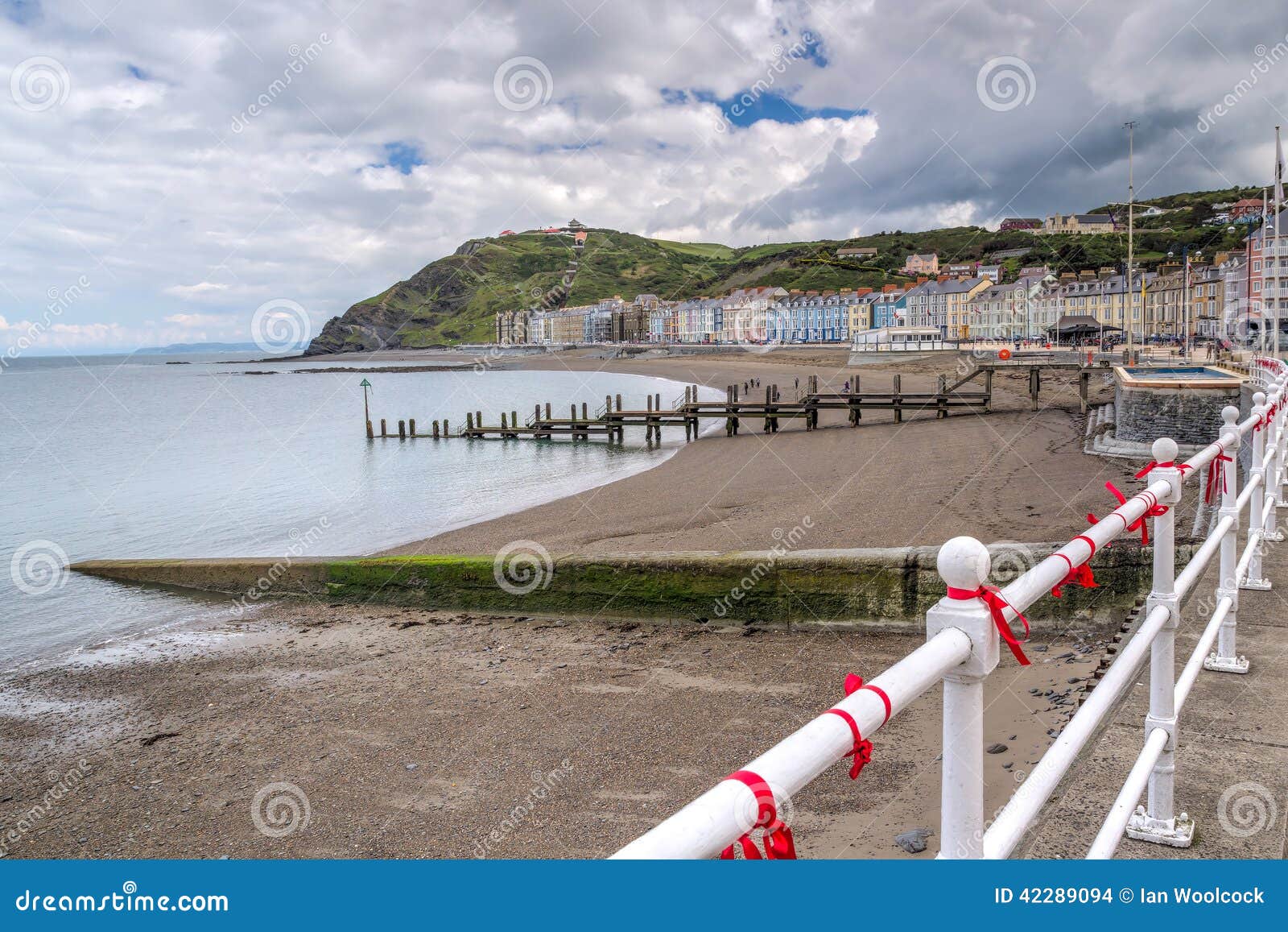 Aberystwyth Wales UK stock photo. Image of seas, scenery - 42289094