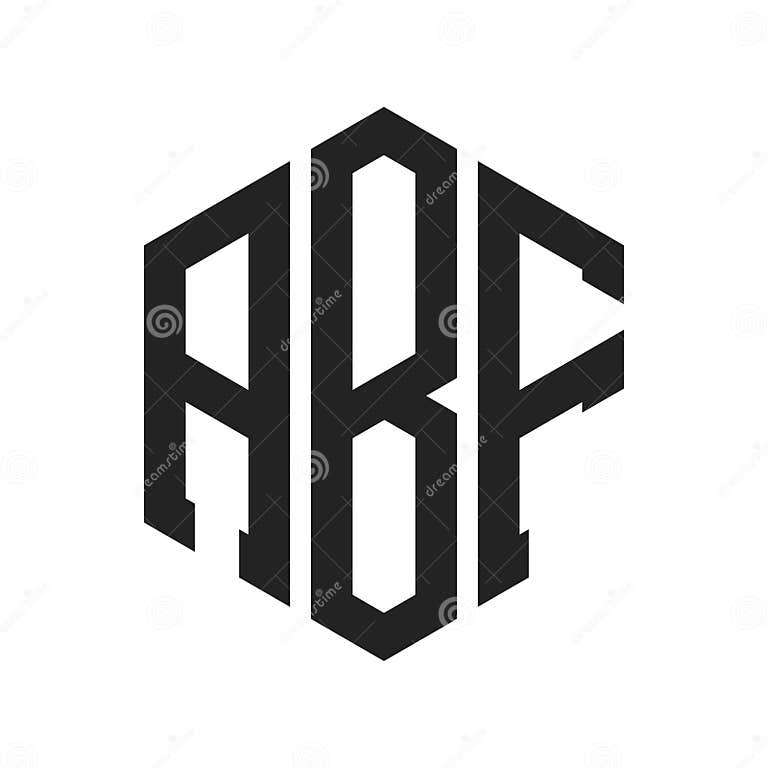 ABF Logo Design. Initial Letter ABF Monogram Logo Using Hexagon Shape ...