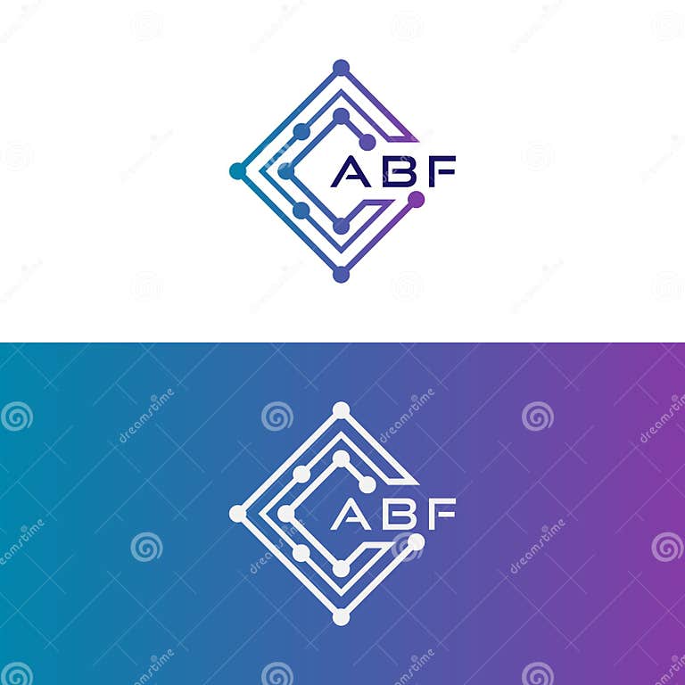 ABF Tech Initial Logo Design Icon for Technology, Digital, Tech ...
