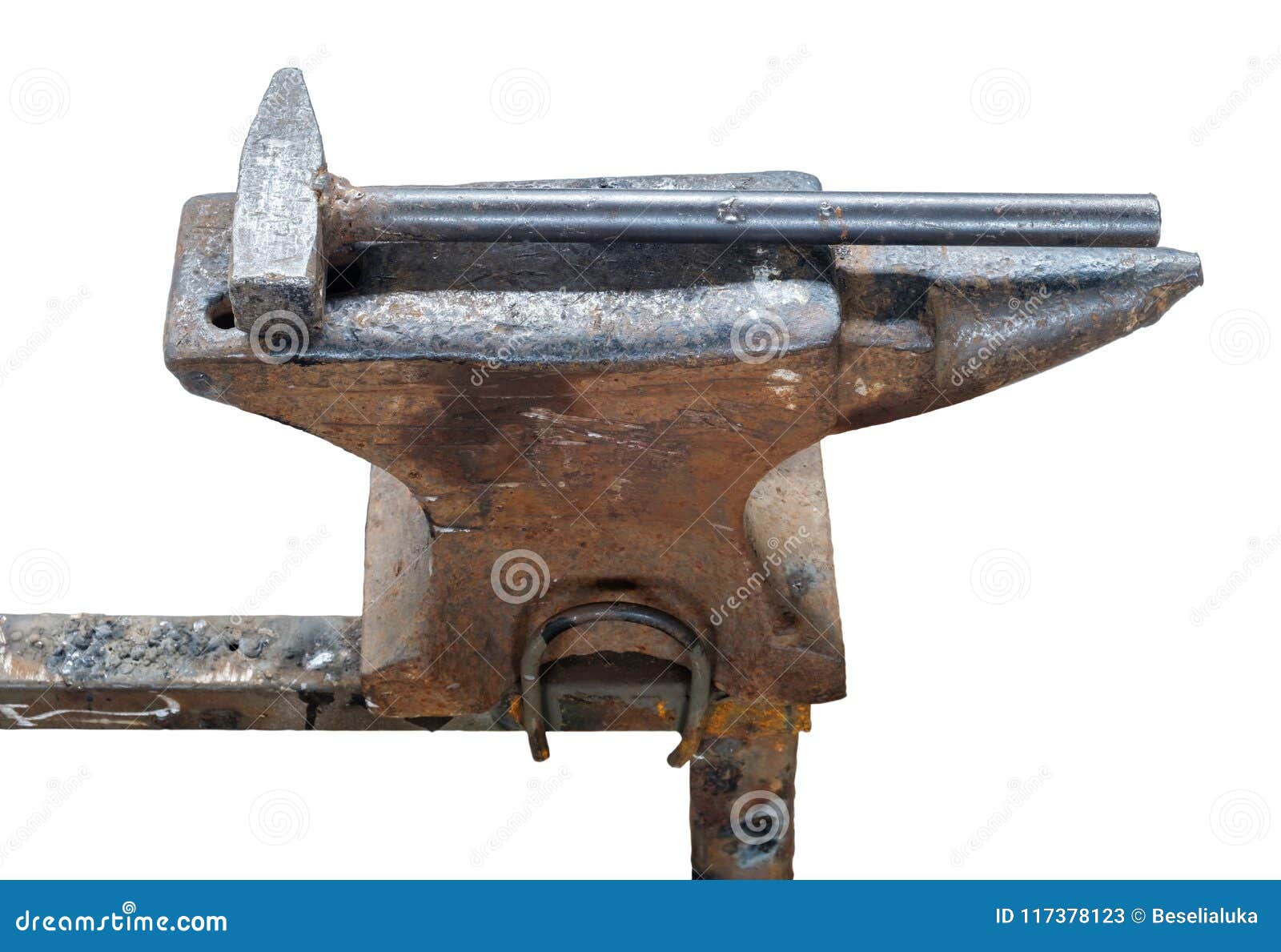 Abgenutzter Amboss stockbild. Bild von schmutzig, rostig - 117378123