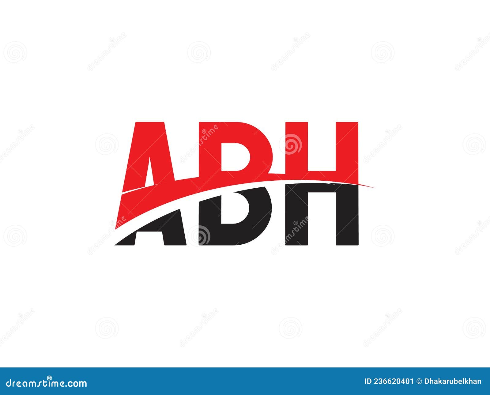 ABh Letter Initial Logo Design Vector Illustration Stock Vector ...