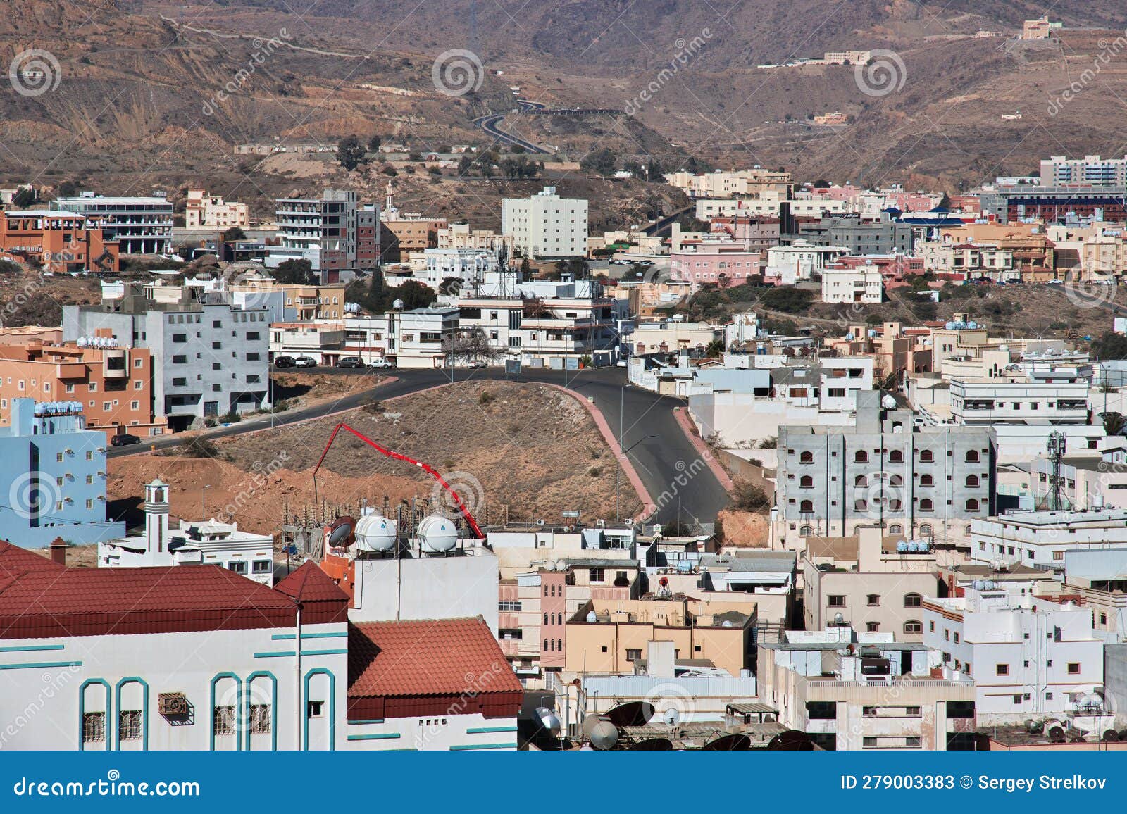 Abha, Saudi Arabia - 07 Mar 2020: the Panoramic View of Abha City ...