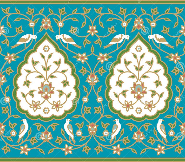 Abhar Seamless Border stock vector. Illustration of painting - 35316009