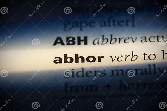 Abhor stock image. Image of reference, macro, focus - 161577843