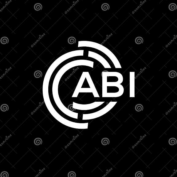 ABI Letter Logo Design on Black Background. ABI Creative Initials ...