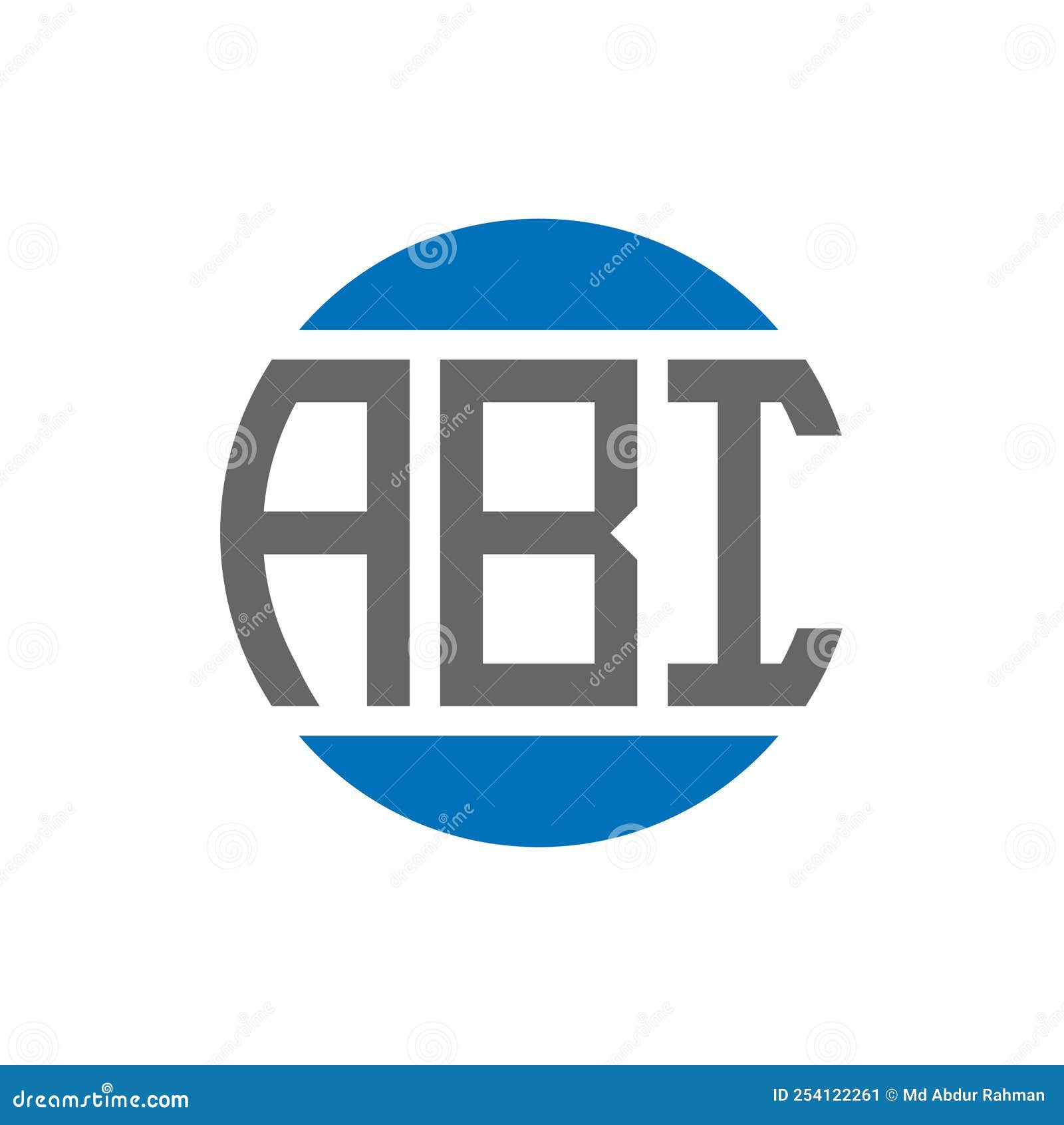 ABI Letter Logo Design on White Background. ABI Creative Initials ...