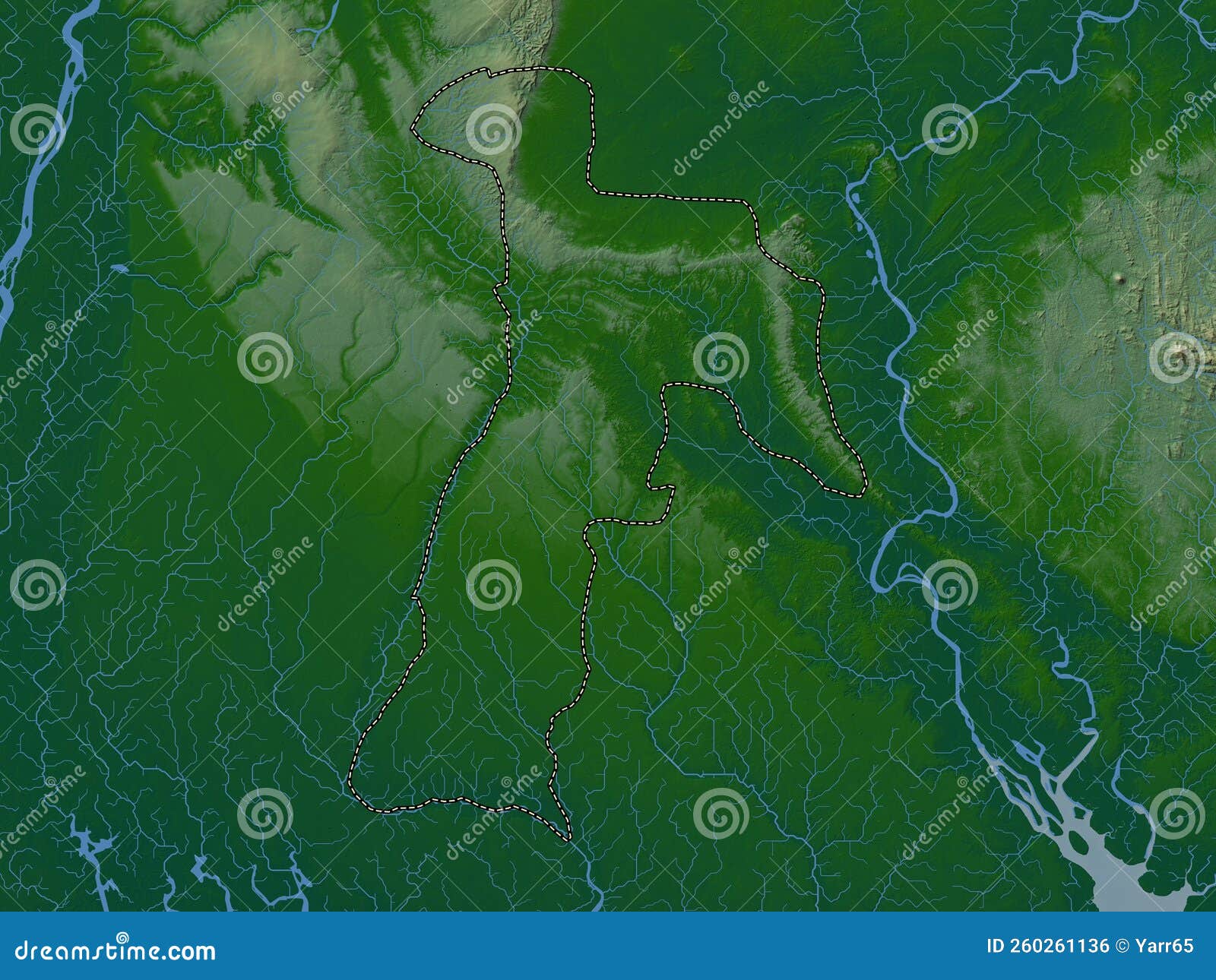 Abia, Nigeria. Physical. No Legend Stock Illustration - Illustration of ...