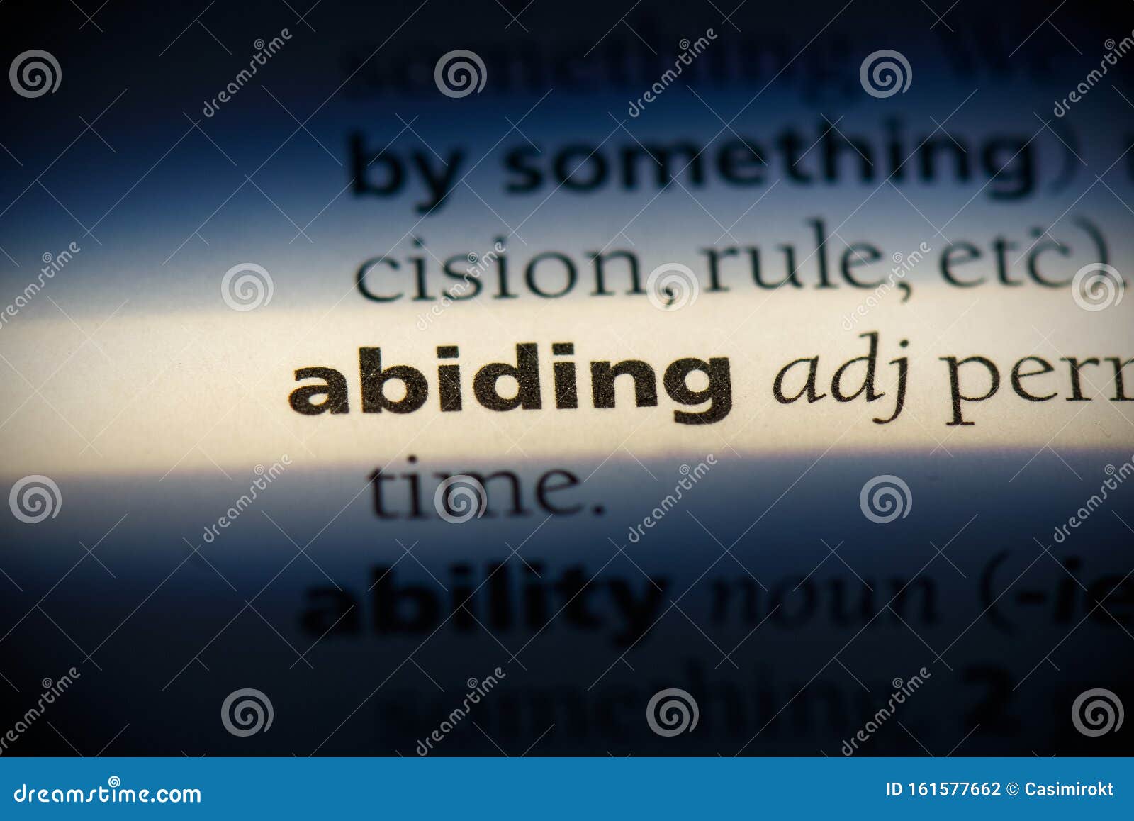 Abiding stock photo. Image of meaning, education, close - 161577662