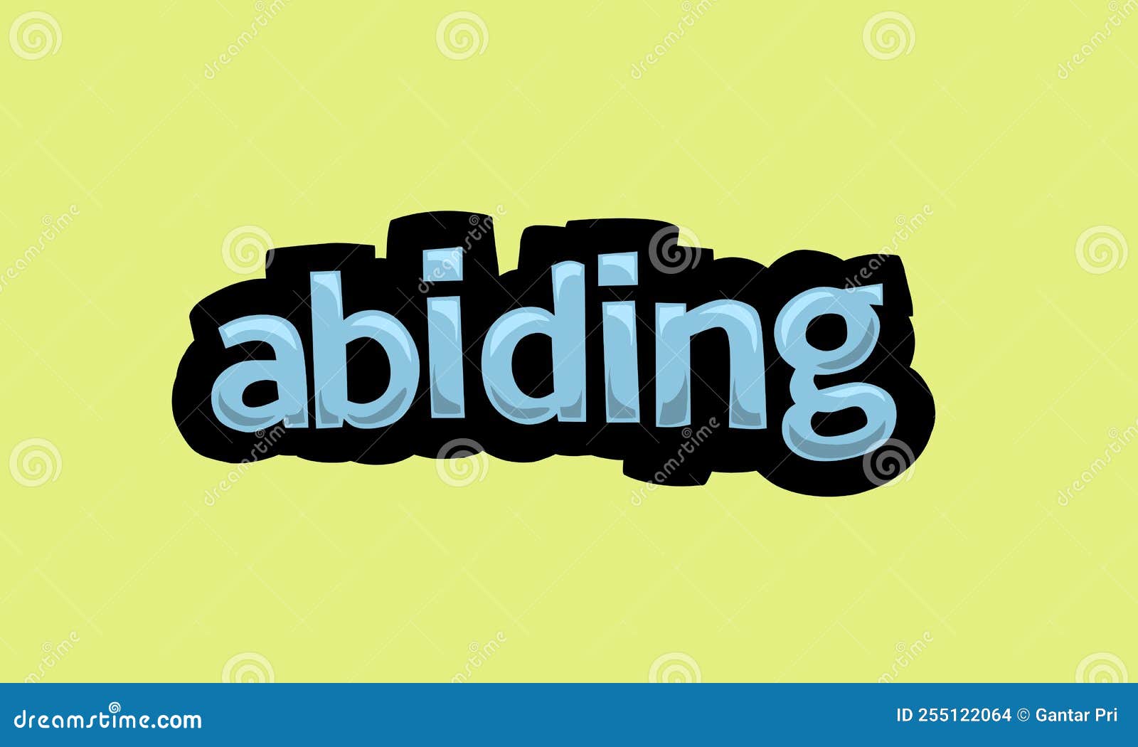 Abide In My Love. Handwritten Roundish Lettering Isolated On White ...