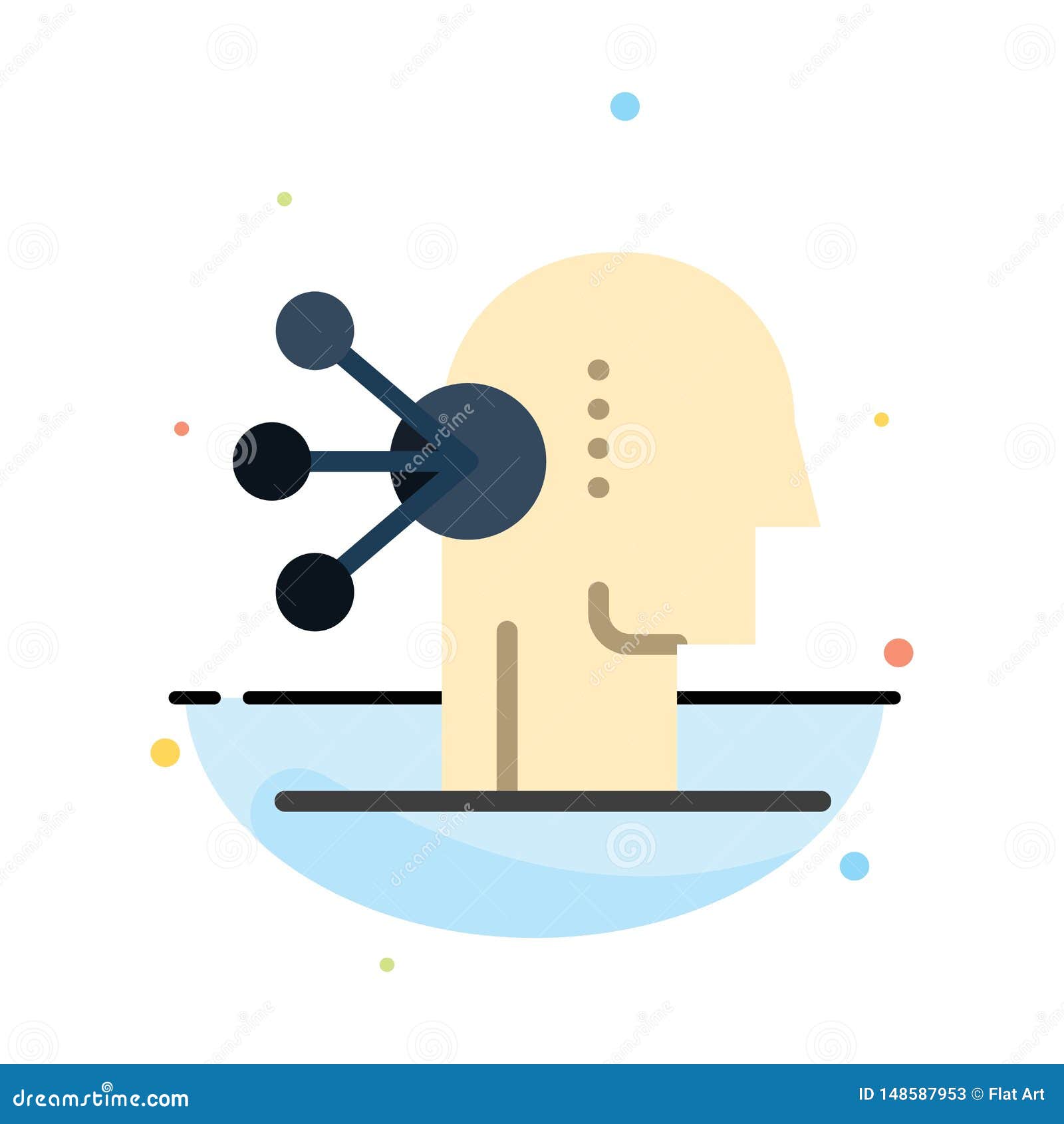 Abilities, Assortment, Concentration, Human Abstract Flat Color Icon ...