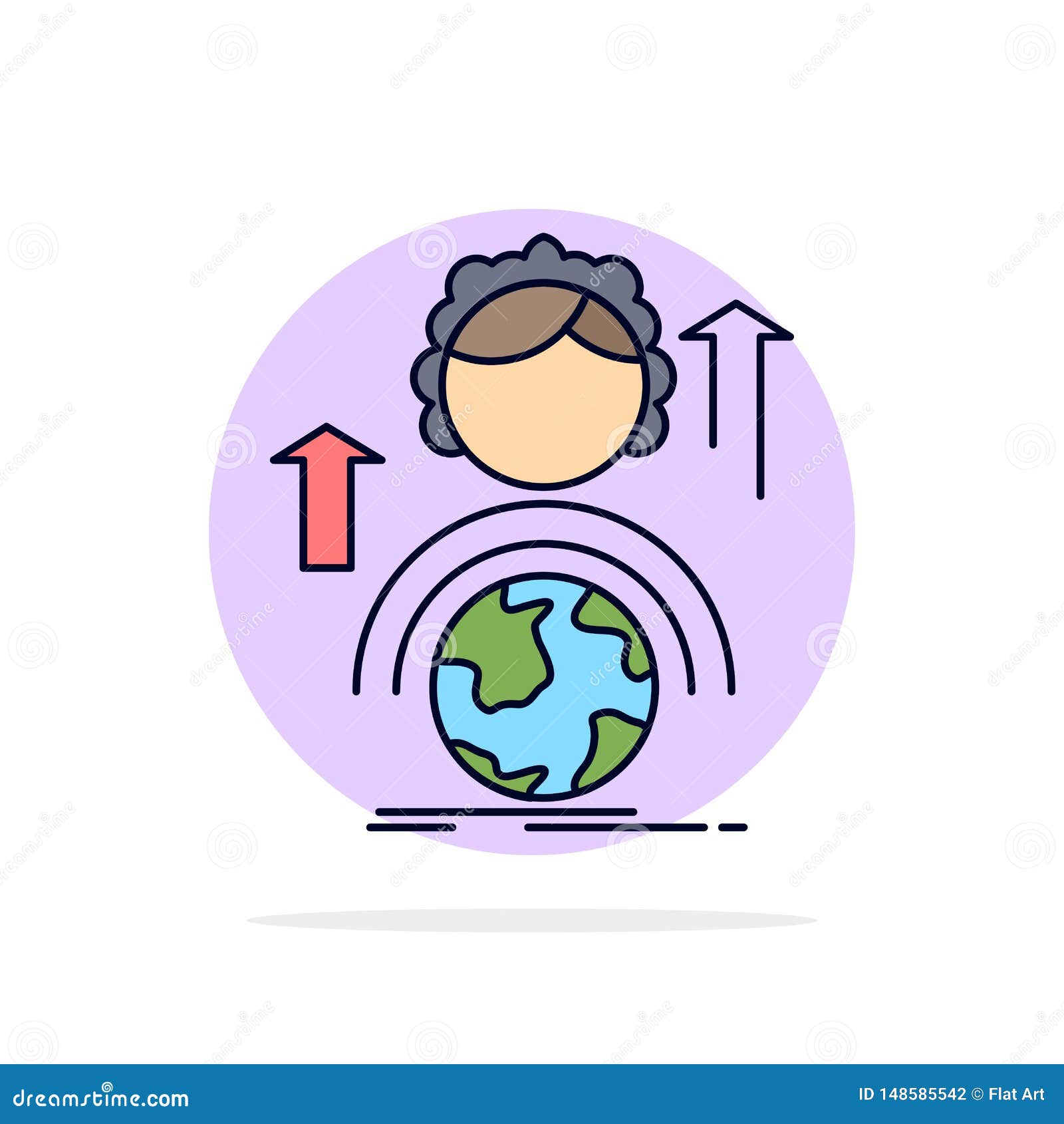 Abilities, Development, Female, Global, Online Glyph Icon On ...