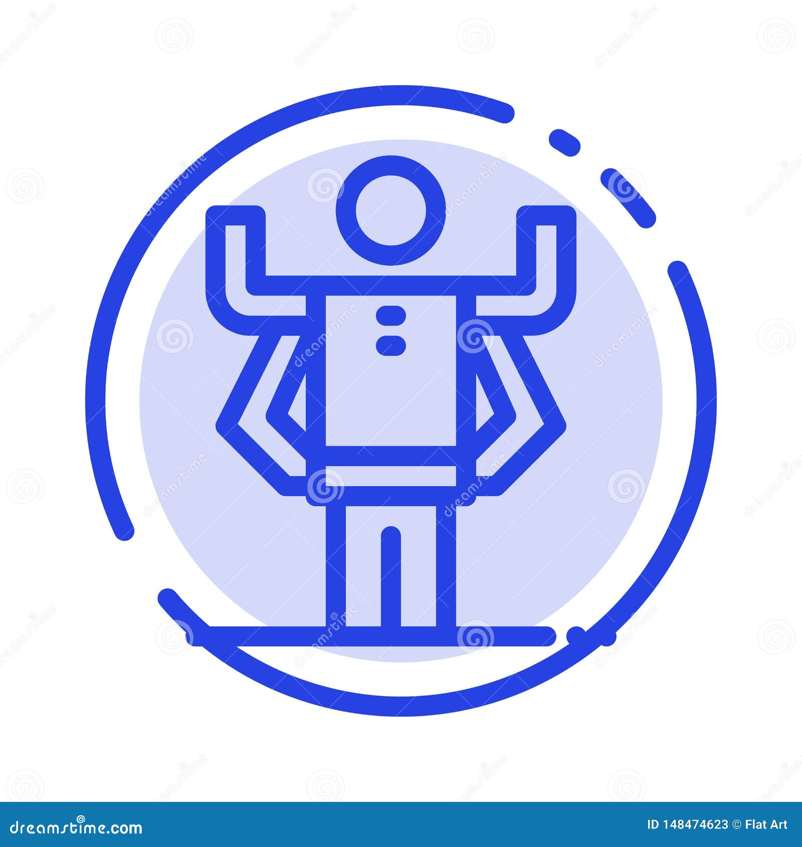 Ability, Human, Multitask, Organization Blue OutLine Logo With Place ...