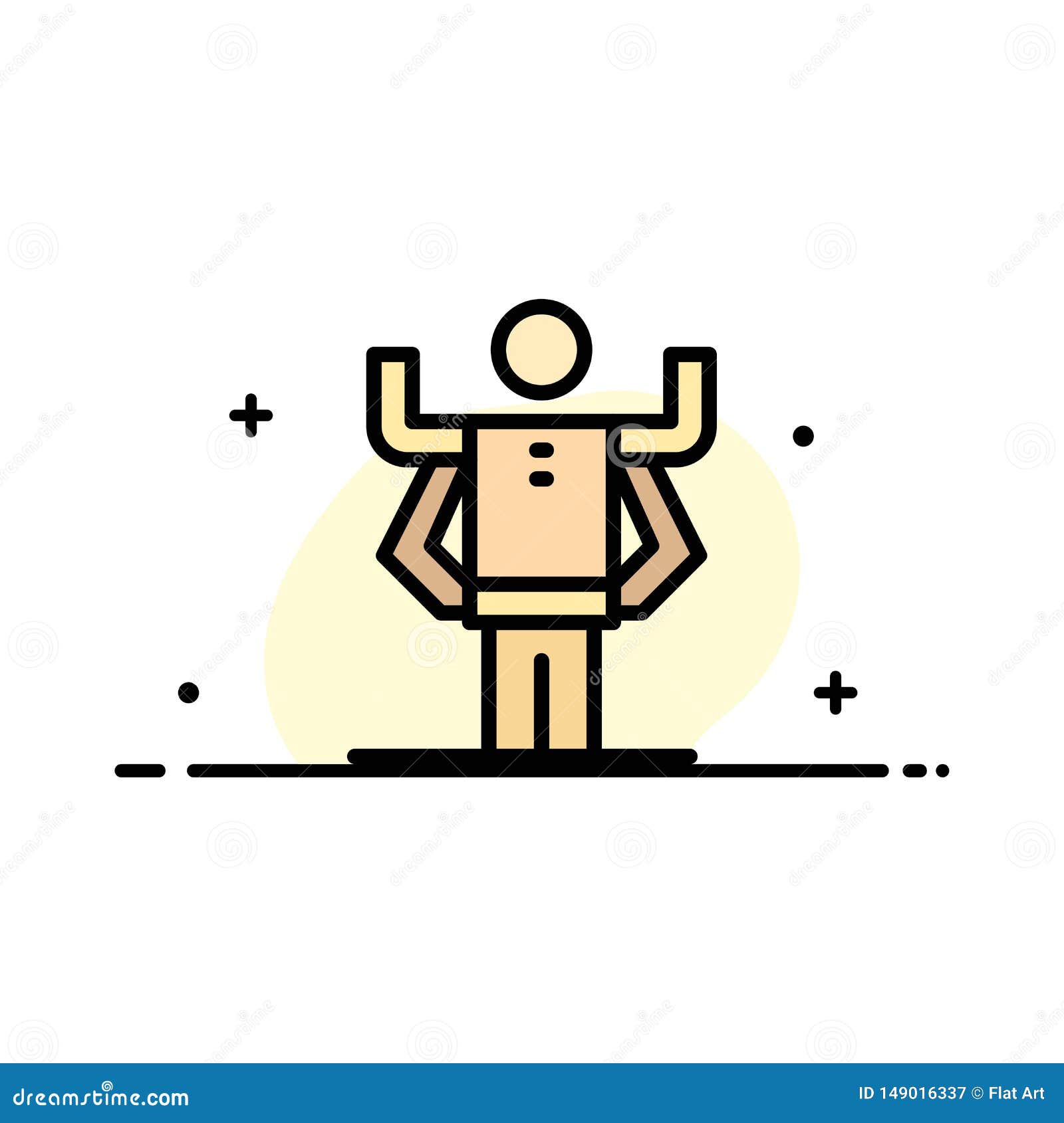 Ability, Human, Multitask, Organization Business Flat Line Filled Icon ...
