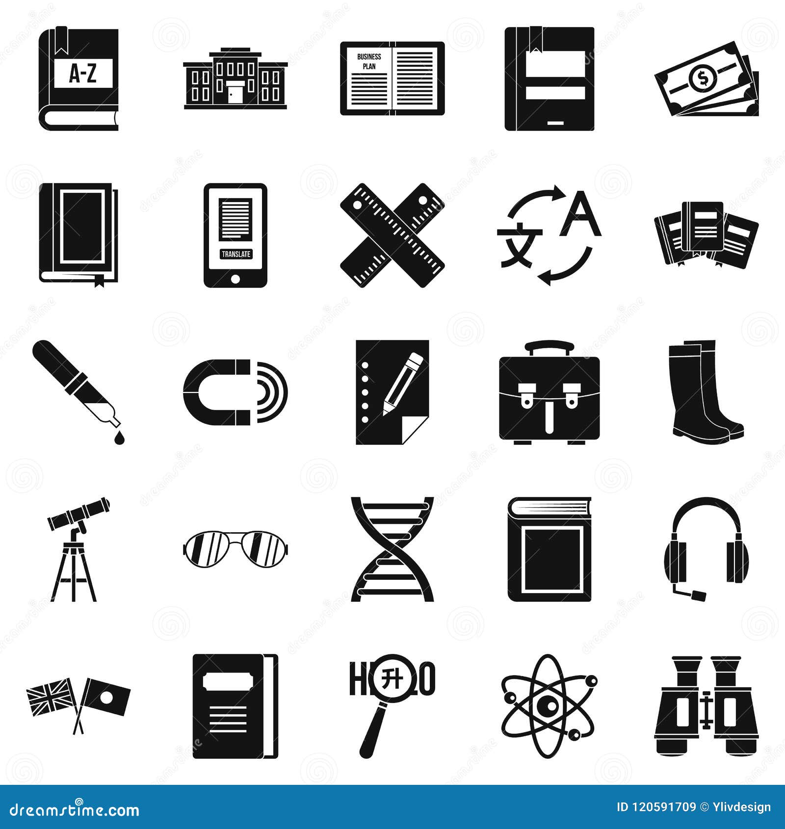 Ability Icons Set, Simple Style Stock Vector - Illustration of fresh ...