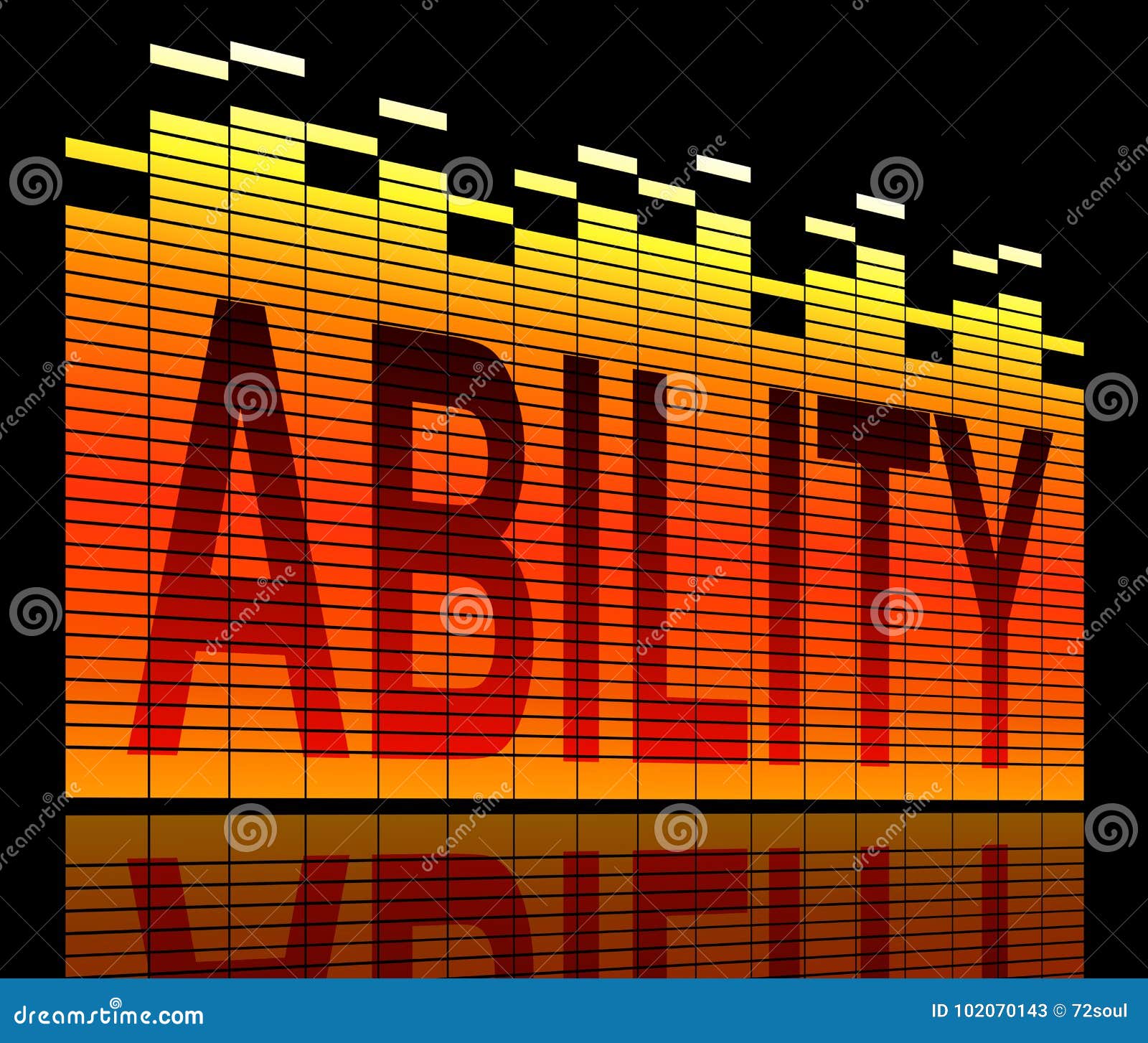 Ability levels concept. stock illustration. Illustration of propensity ...
