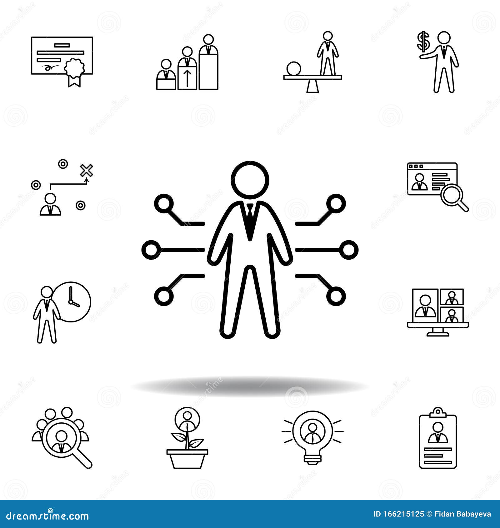 Ability, Potential, Worker Icon On White Background. Can Be Used For ...