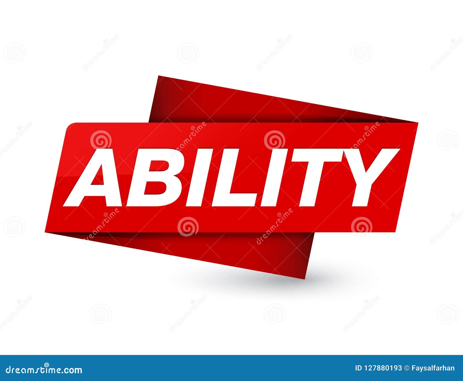 Ability Premium Red Tag Sign Stock Illustration - Illustration of ...