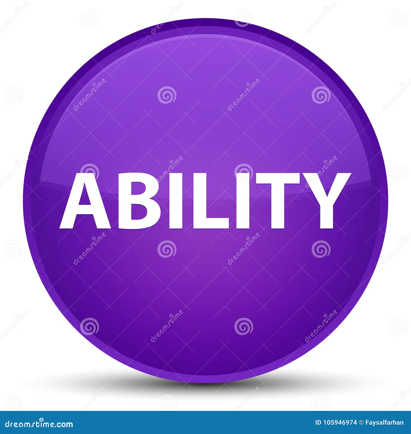 Ability Special Purple Round Button Stock Illustration - Illustration ...