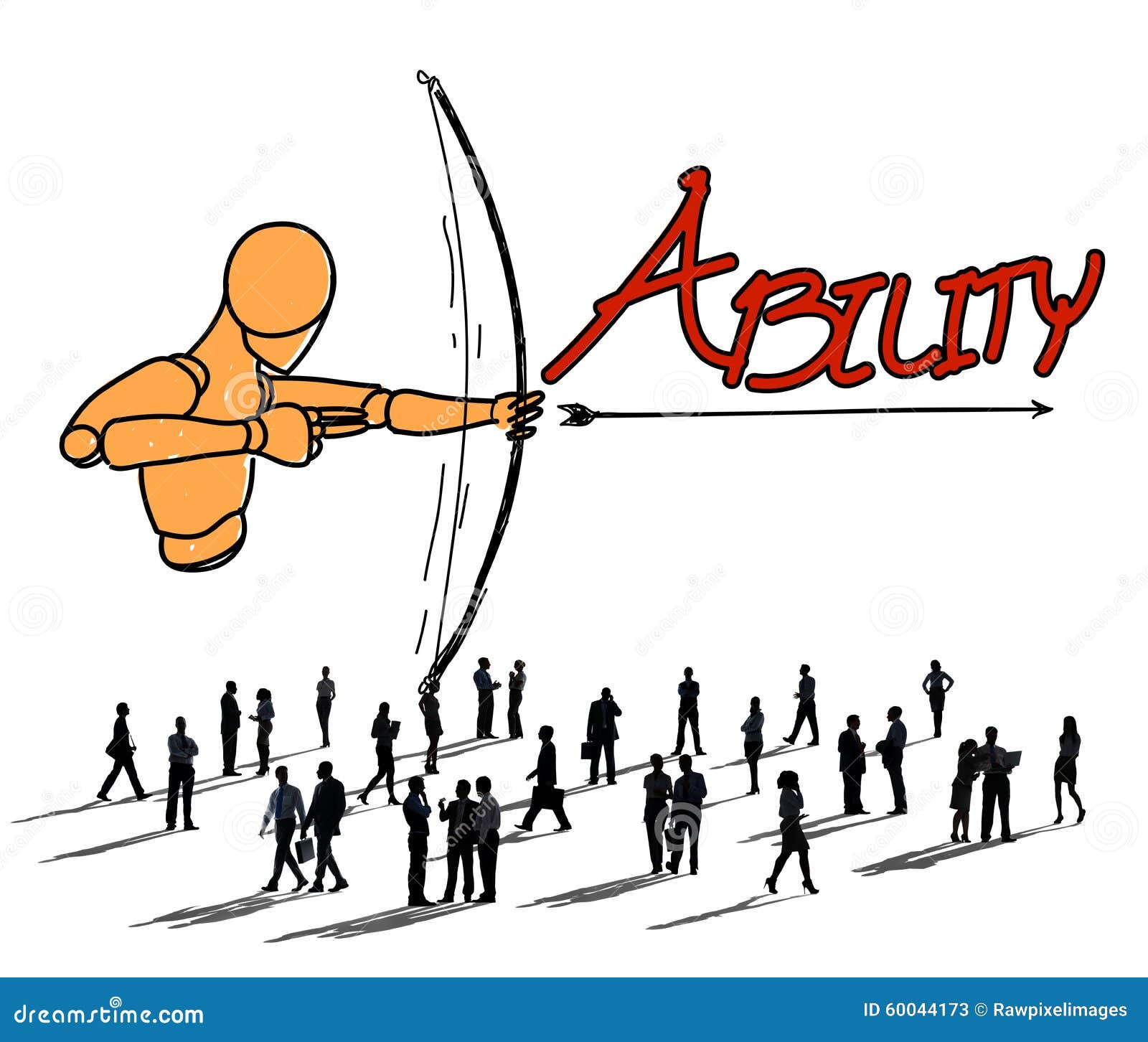Ability Talent Strength Archery Aim Concept Stock Illustration ...