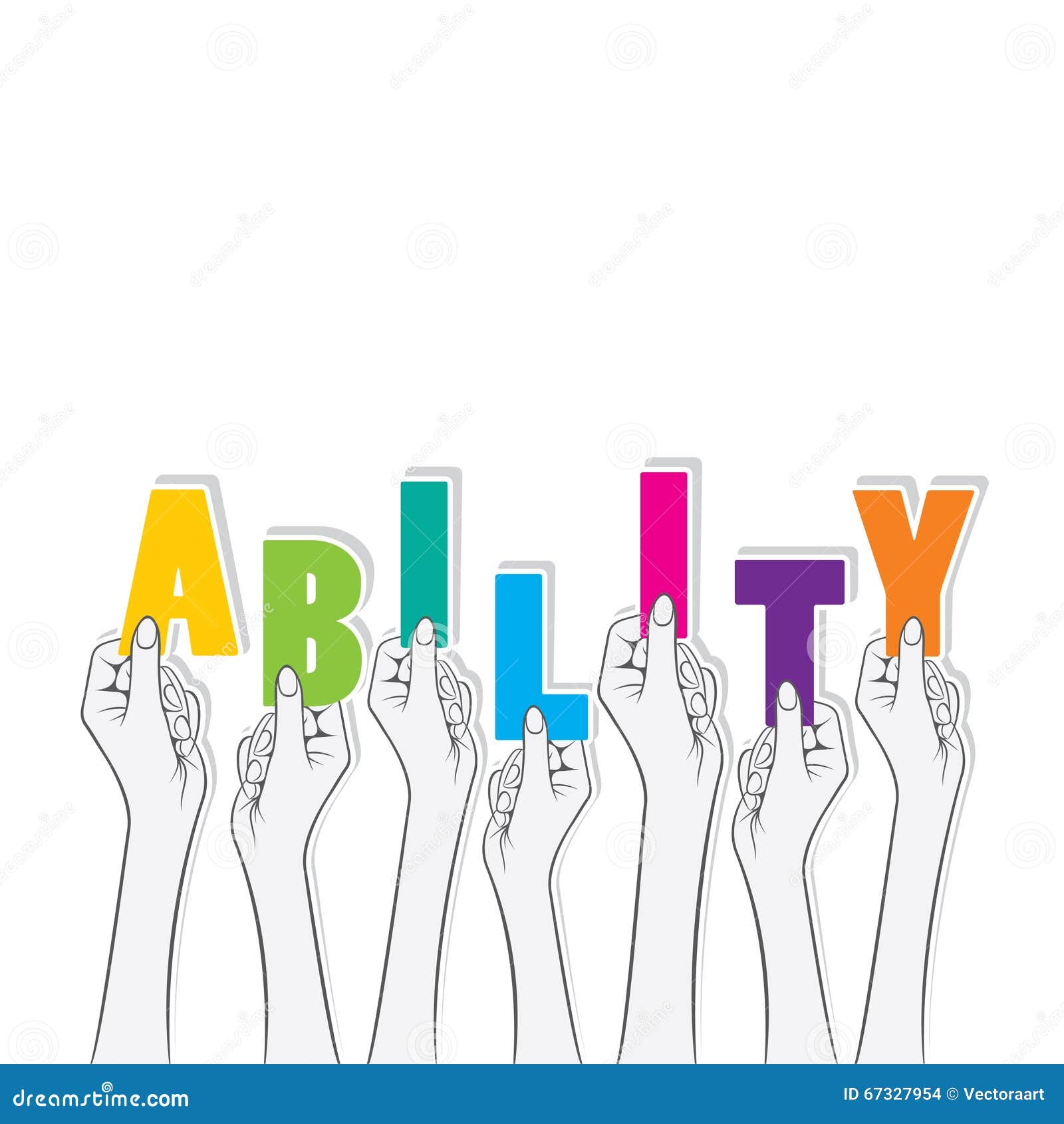 Ability text banner design stock vector. Illustration of poster - 67327954