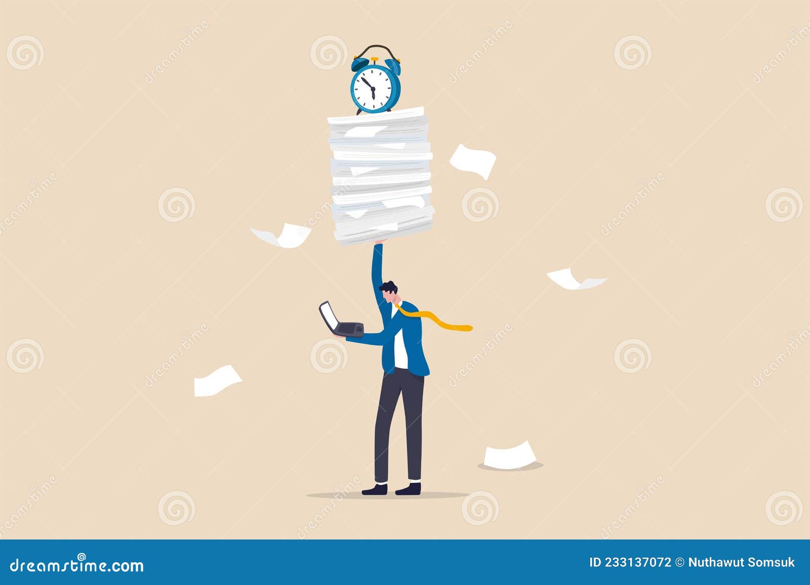 Work Under Supervision, Corporate Control Landing Page Template. Boss ...