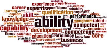 Ability word cloud stock vector. Illustration of expertise - 174871733