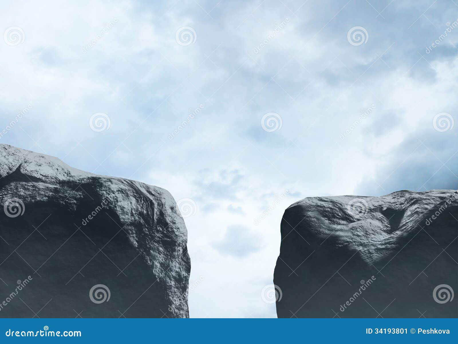 Abismo imagem de stock. Imagem de exterior, rocha, céu - 34193801