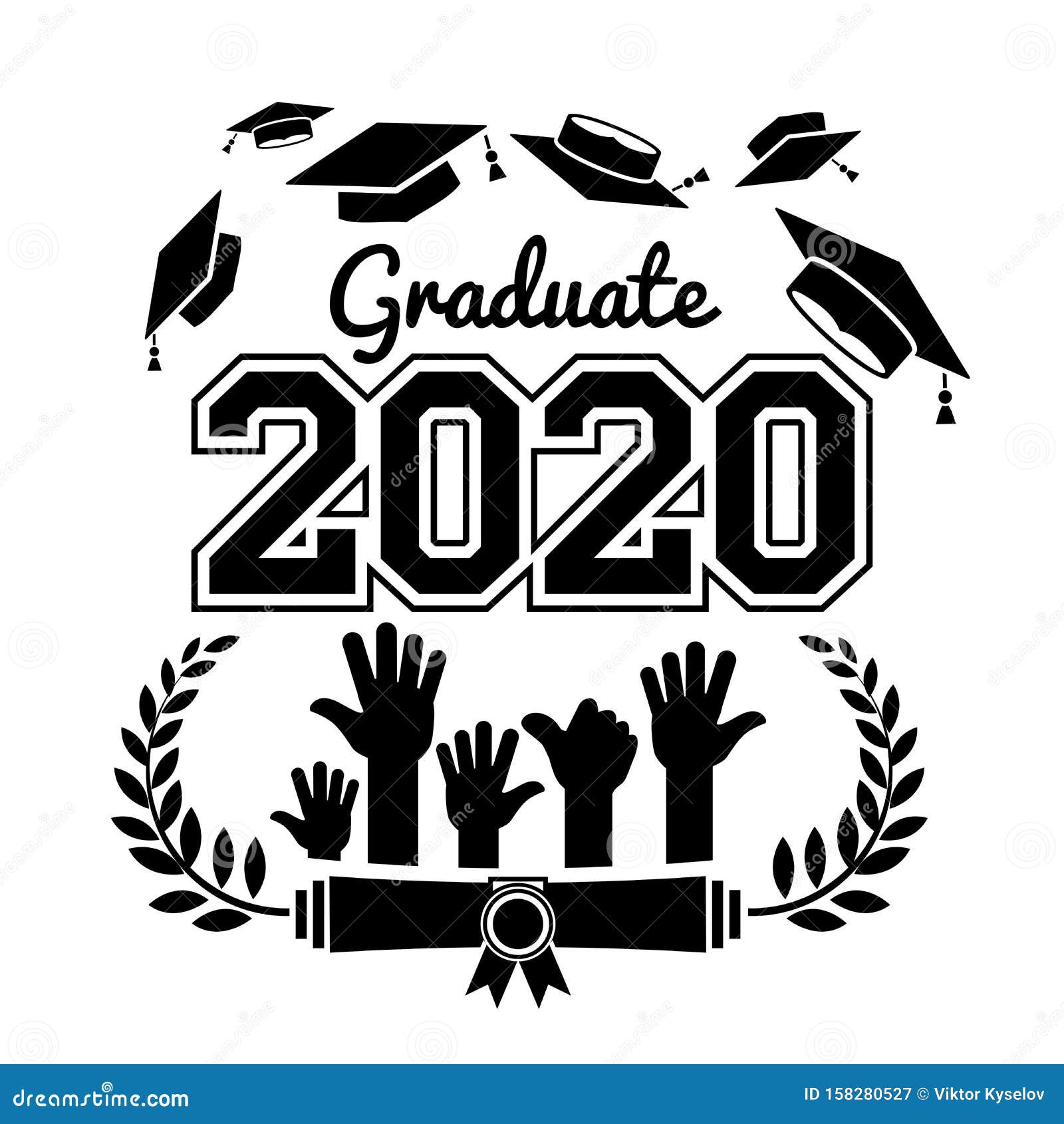 2020 Abitur vektor abbildung. Illustration von lernen - 158280527